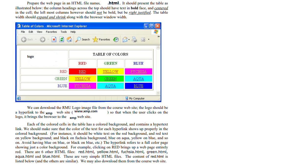 Solved Prepare the web page in an HTML file namec .html. It | Chegg.com