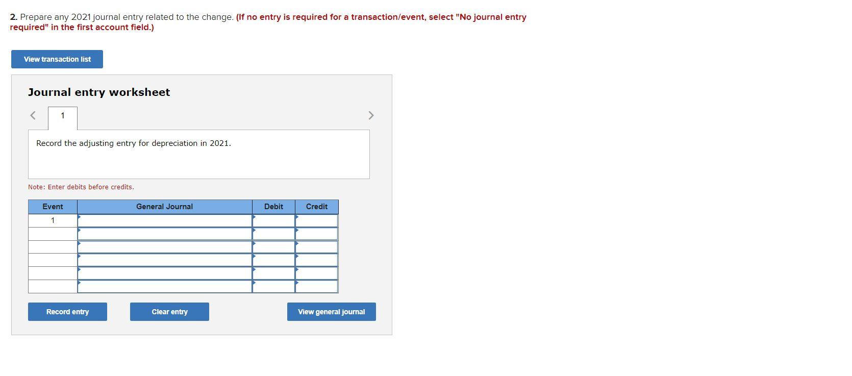 Solved Exercise 20-11 (Algo) Change in depreciation methods | Chegg.com
