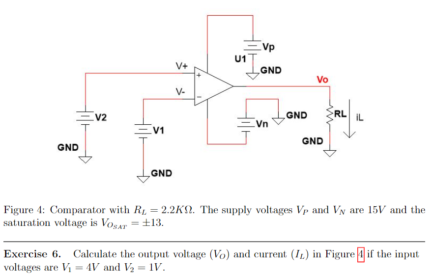 Solved — Vp U1 GND V+ " Ic Vo V- V2 GND RL İL = Vn — V1 GND | Chegg.com