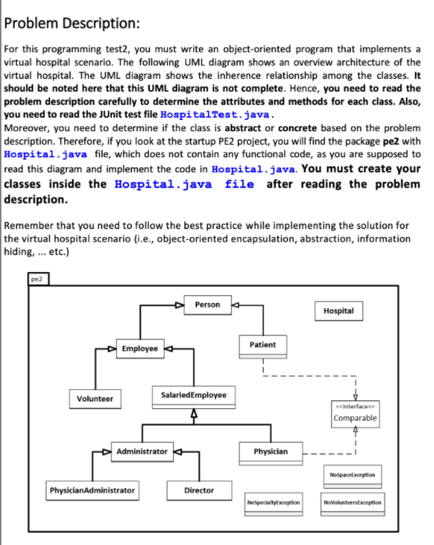 Solved Problem Description: For this programming test2, you | Chegg.com