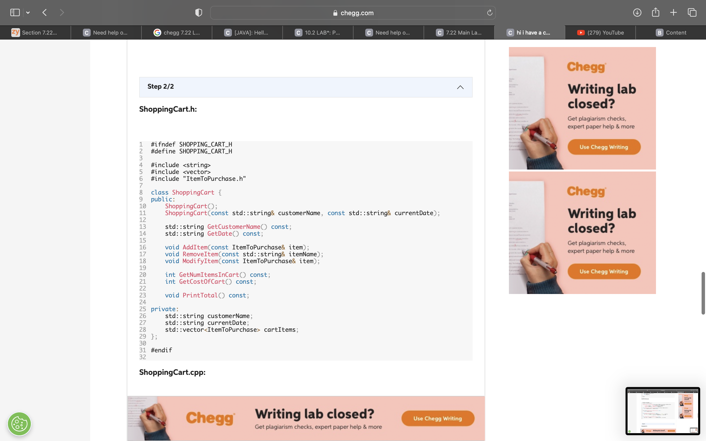 Solved This program extends the earlier "Online shopping | Chegg.com