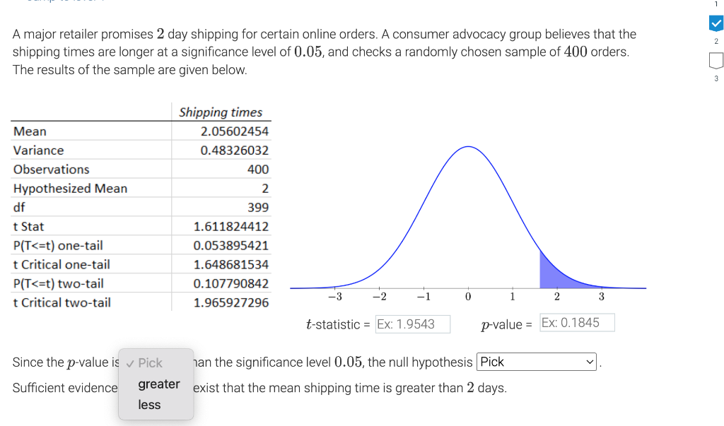Solved A major retailer promises 2 day shipping for certain | Chegg.com