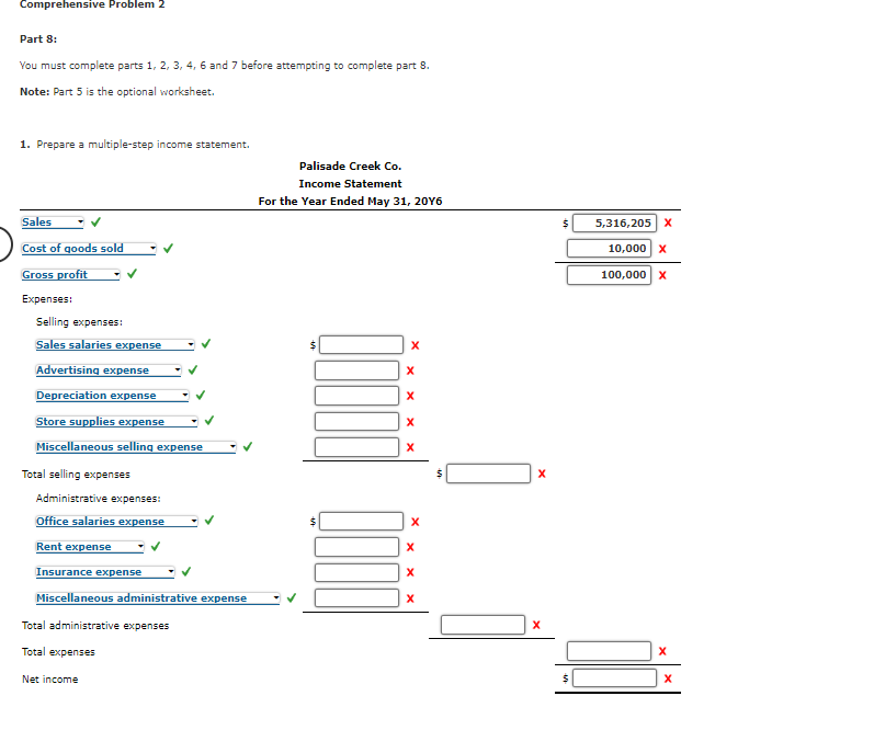 Solved Palisade Creek Co. Unadjusted Trial Balance May 31, | Chegg.com