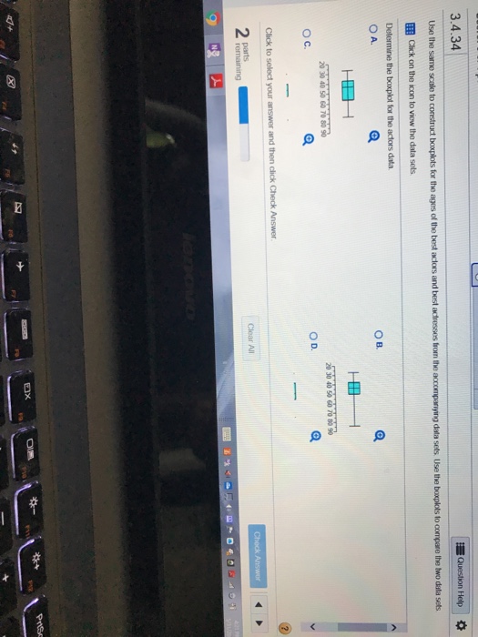 Use the same scale to construct boxplots for the ages | Chegg.com