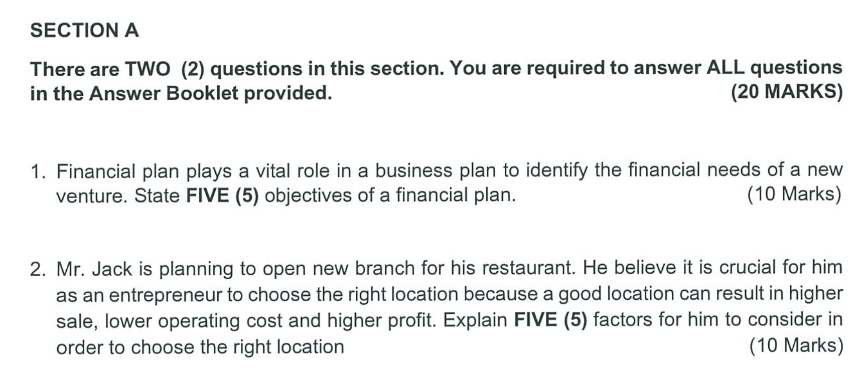 Solved EntrepreneurshipFinancial plan plays a vital role in | Chegg.com