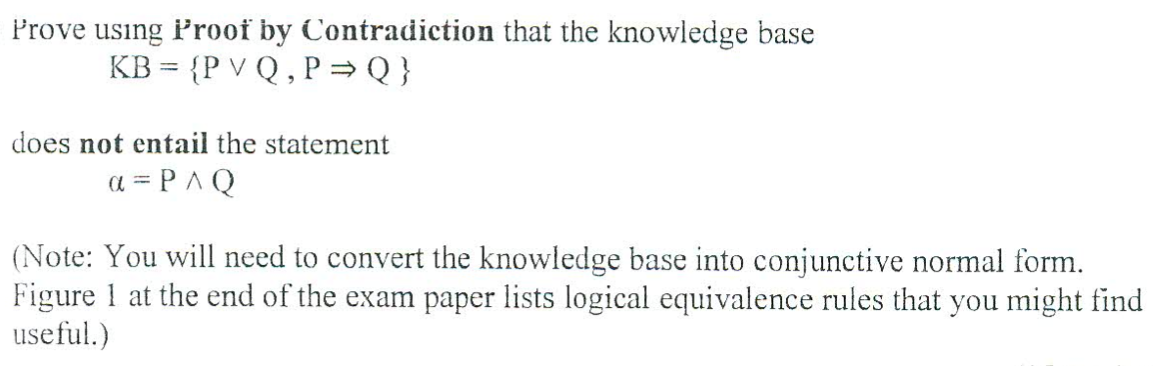 Solved Prove using Proof by Contradiction that the knowledge | Chegg.com