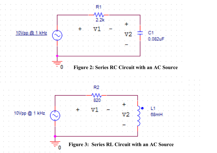 Solved Use AC circuit analysis in both Figure 2 and 3 to | Chegg.com
