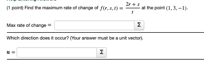 Solved (1 point) Find the maximum rate of change of | Chegg.com