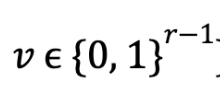 Solved v∈{0,1}r−1 | Chegg.com