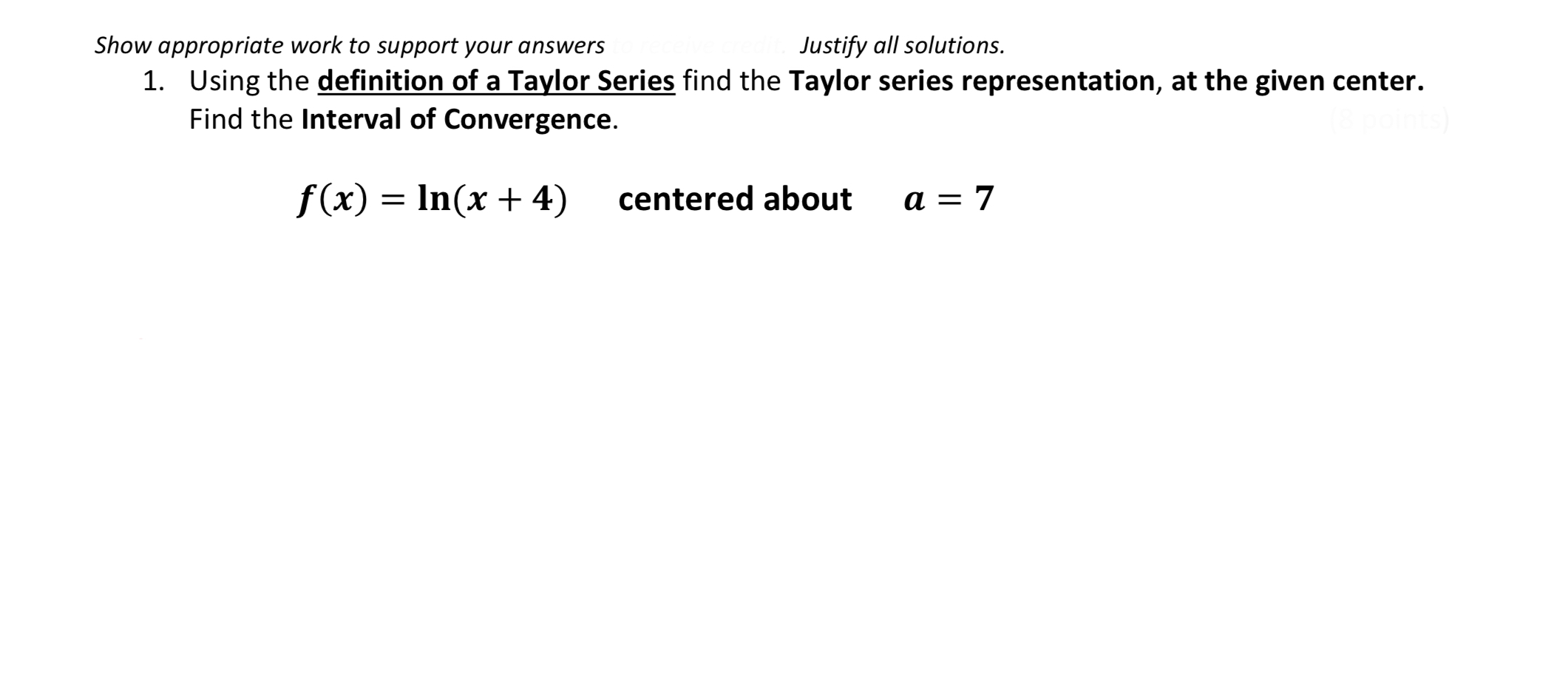 how appropriate work to support your answers Justify | Chegg.com