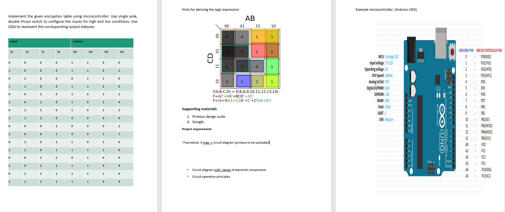 Supporting materials 1. Proteus design suite 2. | Chegg.com