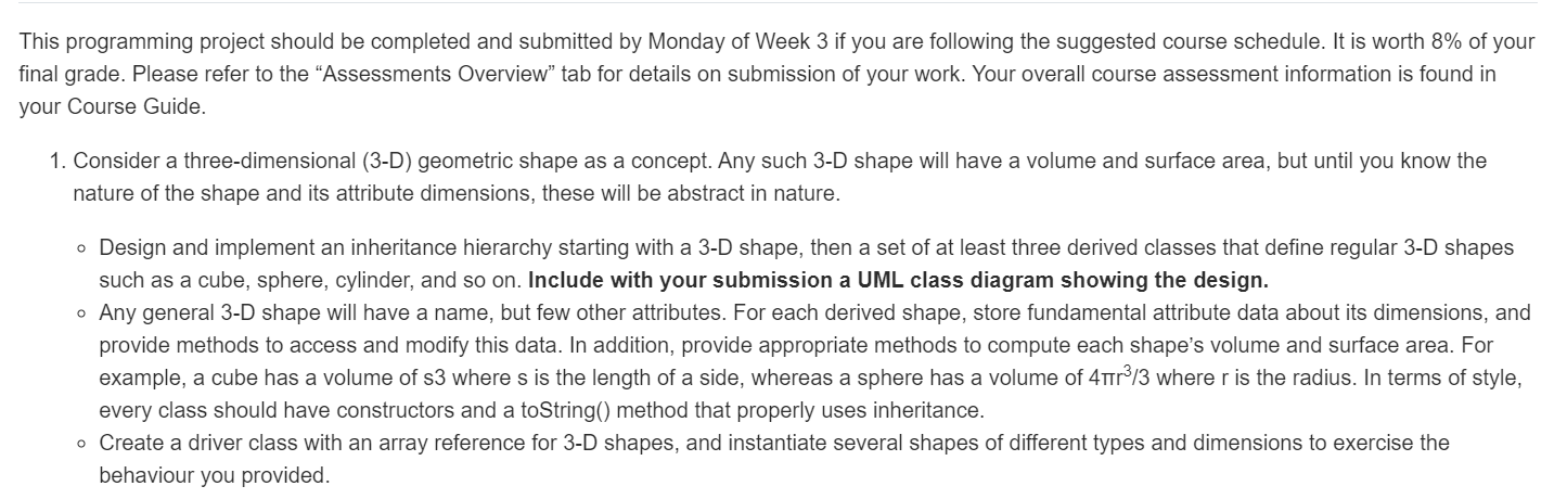 Solved This programming project should be completed and | Chegg.com