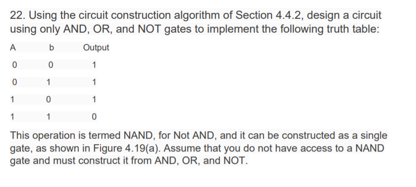 Solved 22. Using the circuit construction algorithm of | Chegg.com