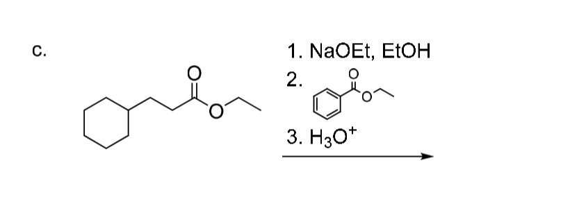 Solved 1. NaOET, ETOH 3. H30+ | Chegg.com
