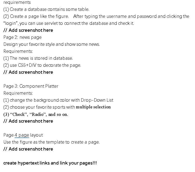 Solved requirements (1) Create a database contains some | Chegg.com Solved requirements (1) Create a database contains some | Chegg.com
