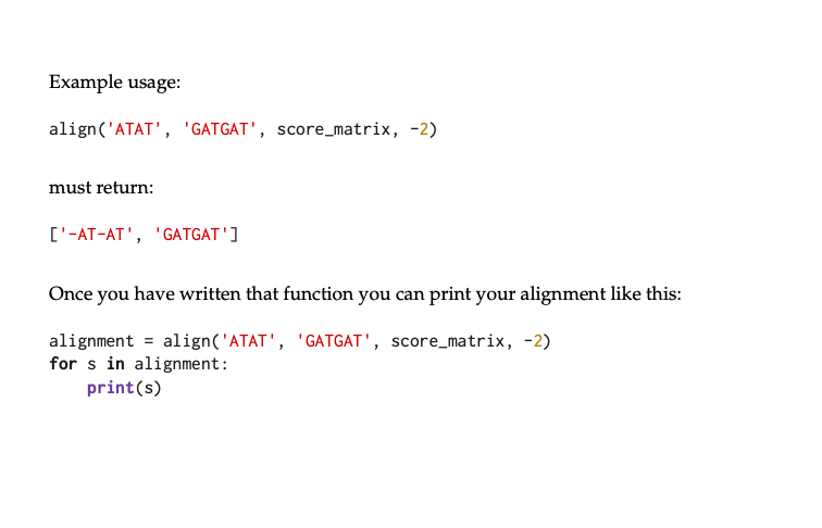 Reconstructing the optimal alignment This is the most | Chegg.com