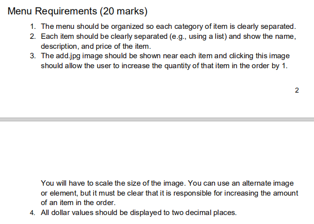 let legolas = { name: "Lembas by Legolas", min order: | Chegg.com