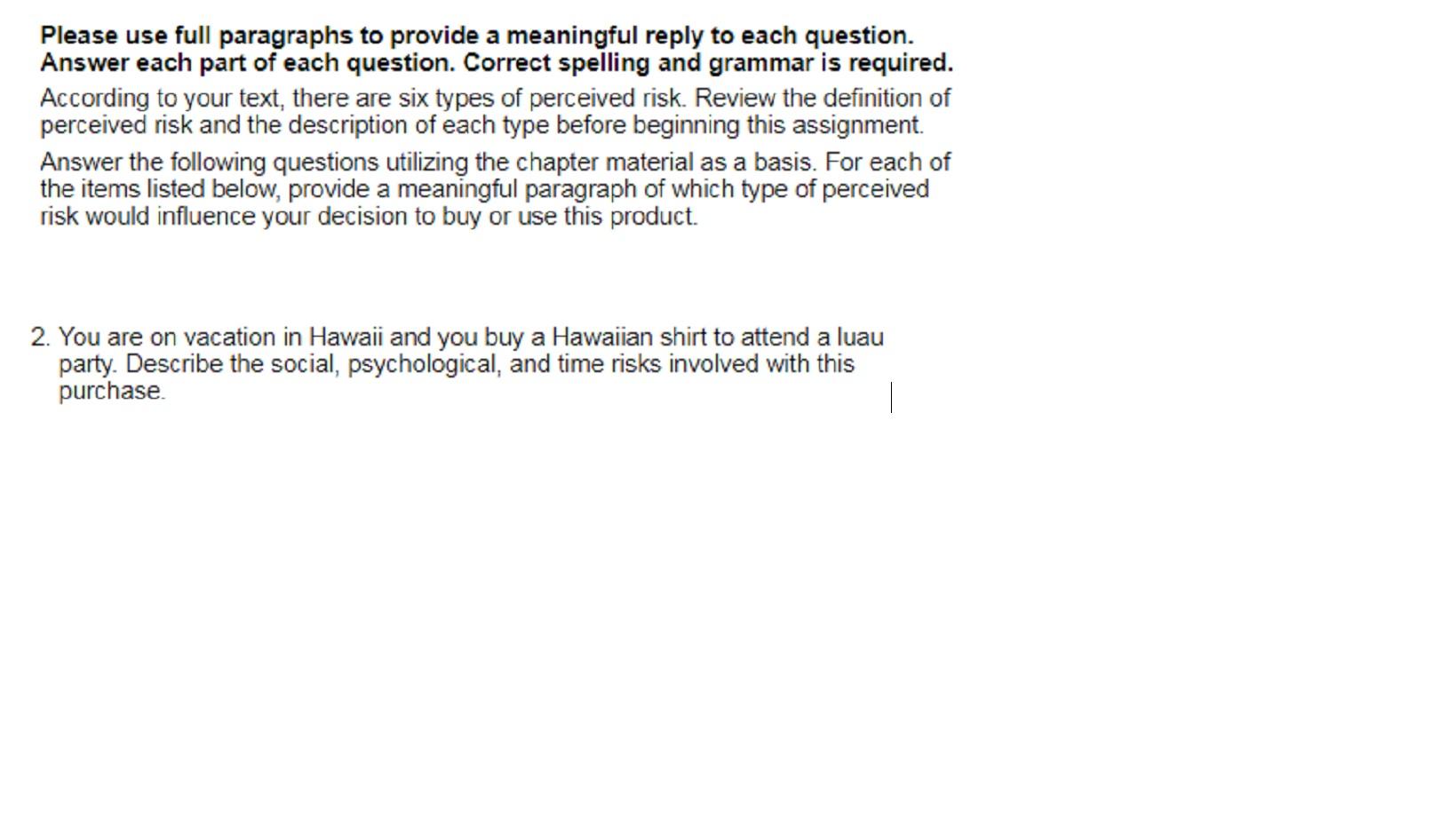 Solved Please use full paragraphs to provide a meaningful | Chegg.com