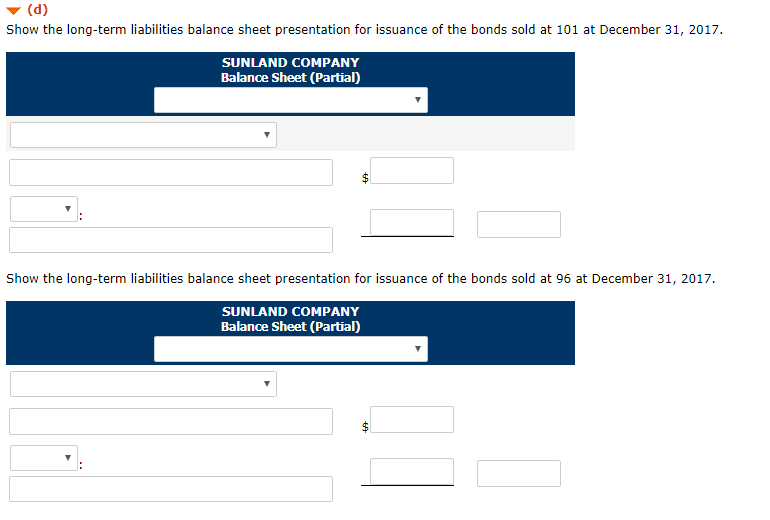 Solved Problem 10-9A (Part Level Submission) Sunland Company | Chegg.com