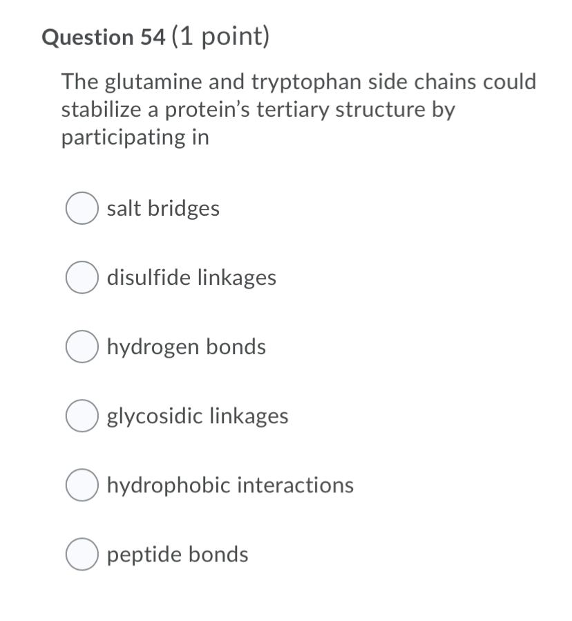 Solved Question 45 (1 point) When the Asp side chain | Chegg.com