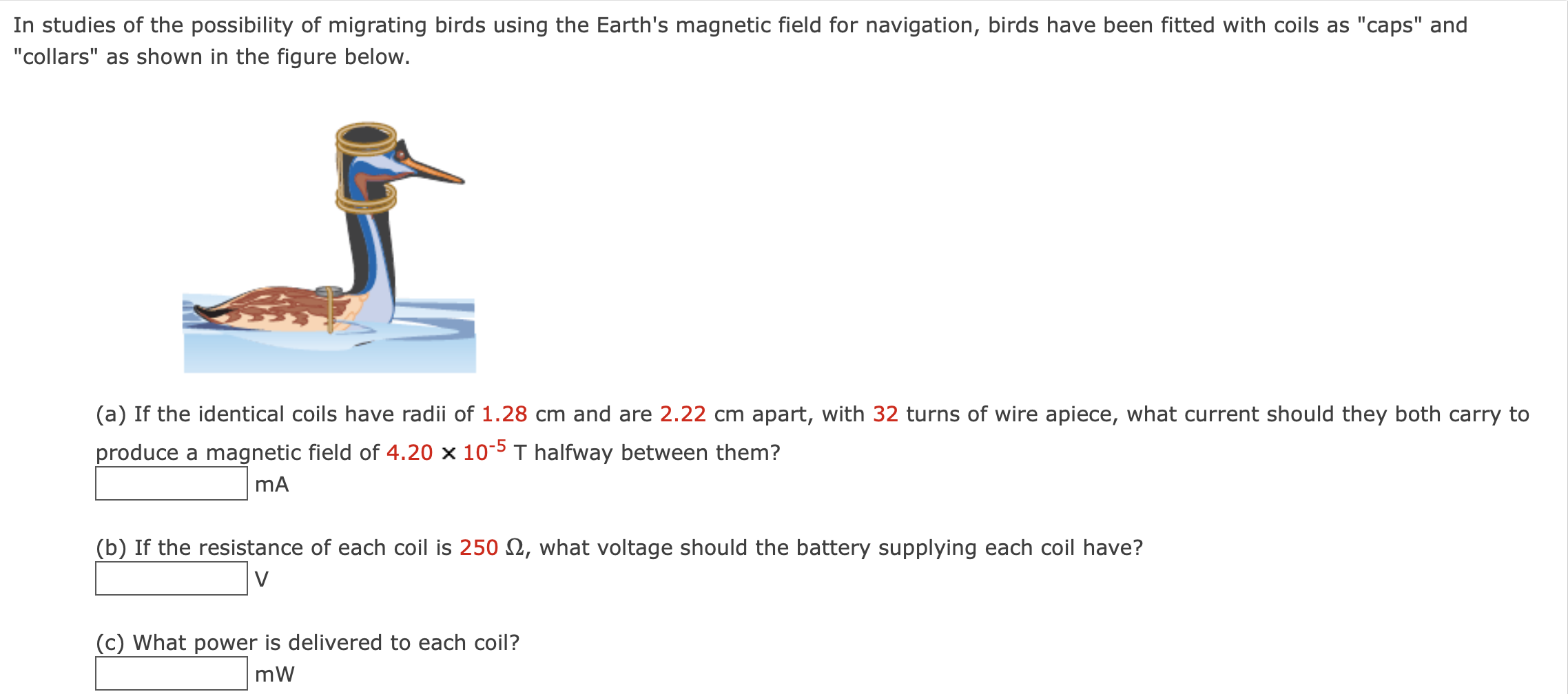 Solved studies of the possibility of migrating birds using | Chegg.com