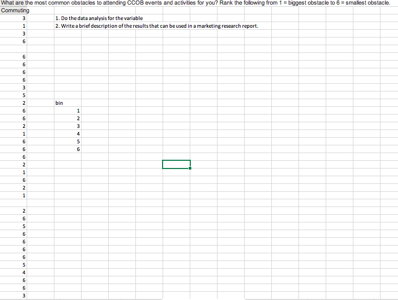 What are the most common obstacles to attending CCOB | Chegg.com
