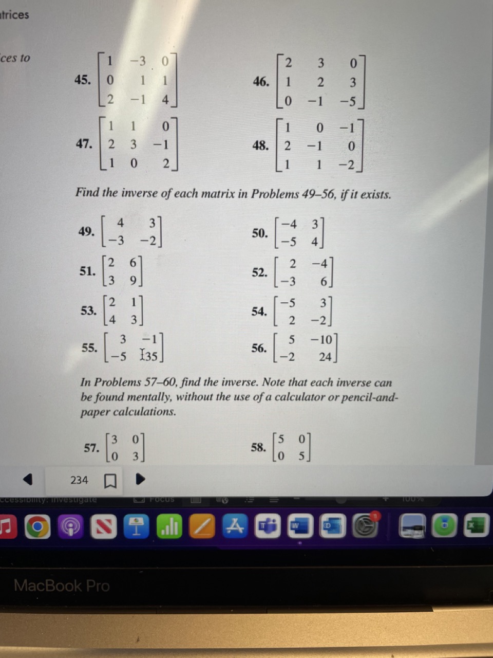 Solved 45. ⎣⎡102−31−1014⎦⎤ 46. ⎣⎡21032−103−5⎦⎤ 47. | Chegg.com