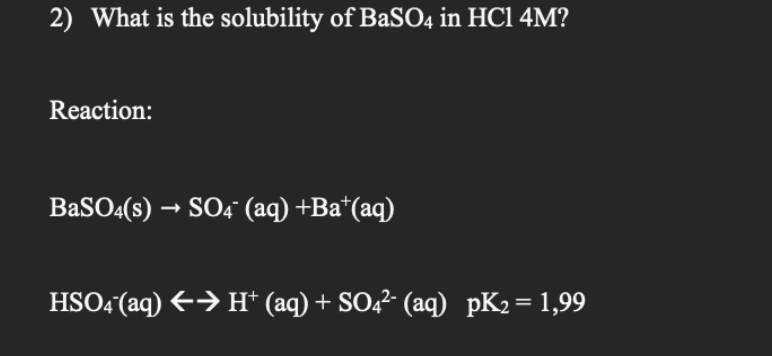 Solved Hi, I am having trouble with this problem: Ksp BaSO4 | Chegg.com