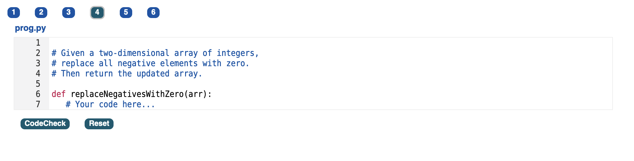Solved \# Given a two-dimensional array of integers and a | Chegg.com