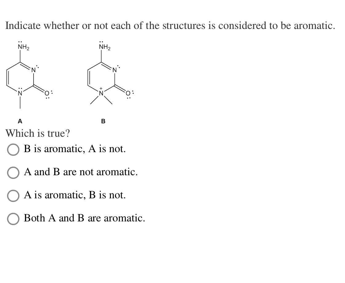 Solved Indicate whether or not each of the structures is | Chegg.com