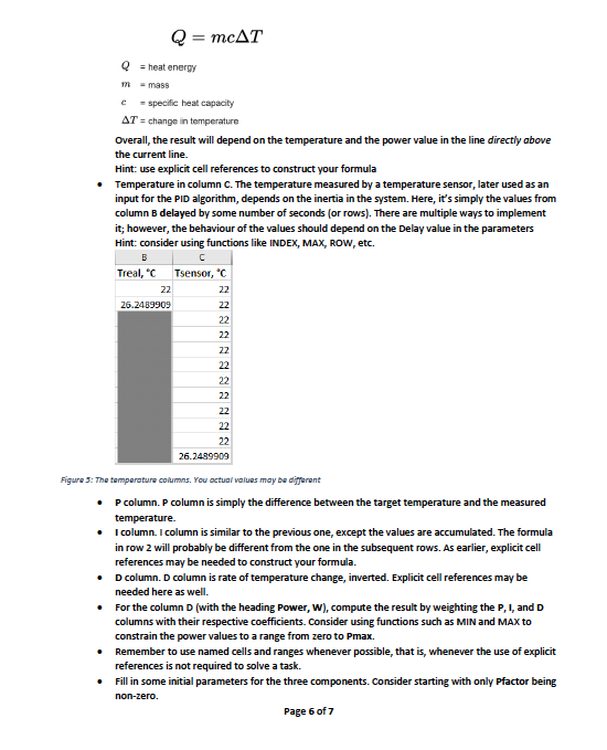 Excel Implementation Step 1: preparing the worksheet | Chegg.com