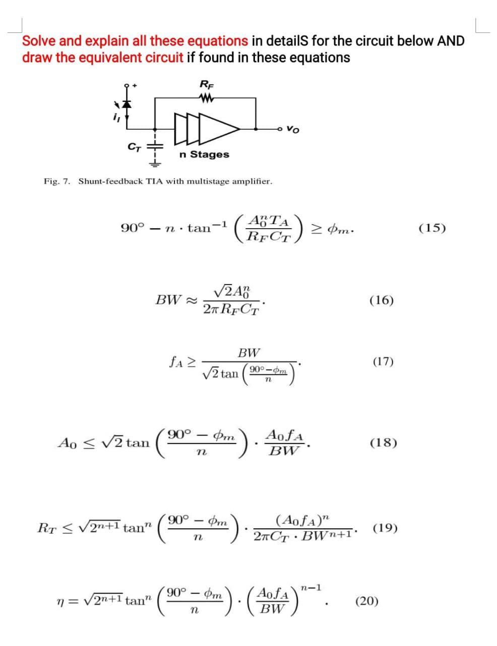 Solve and explain all these equations in detailS for | Chegg.com