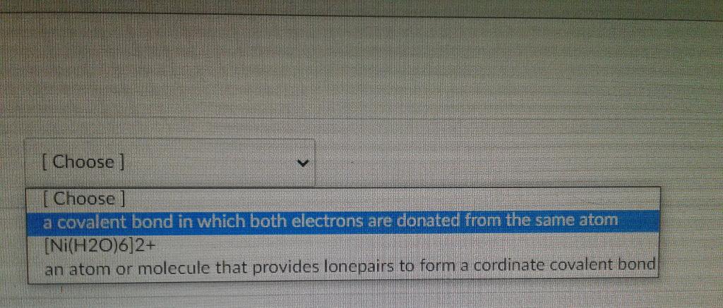 Solved Find the best match Which best describes the cation | Chegg.com