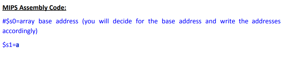 Solved Write the associated MIPS assembly code for the C | Chegg.com Solved Write the associated MIPS assembly code for the C | Chegg.com