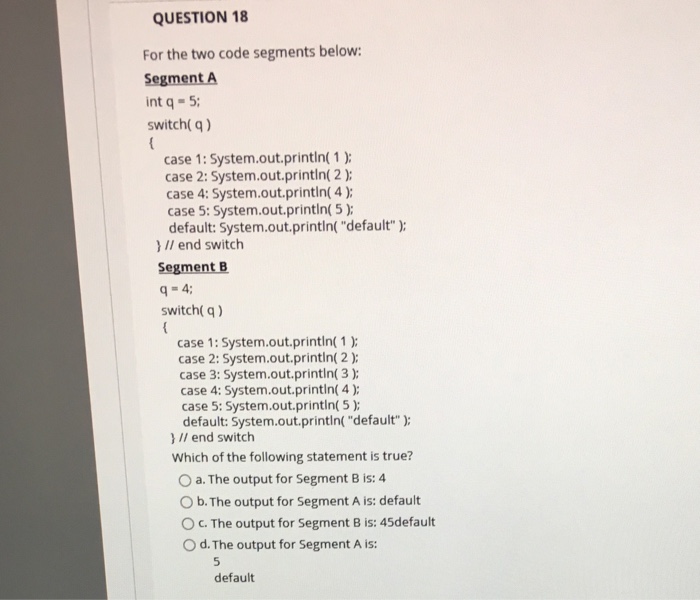 Solved QUESTION 15 Here is a method signature: method1 ( int | Chegg.com