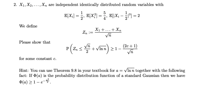 Solved X1x2xn Are Independent Identically Distributed 