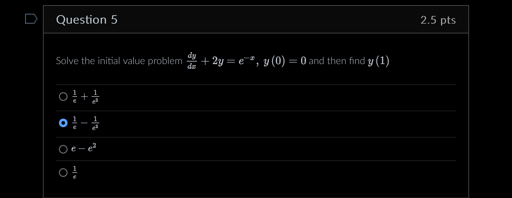 Solved Question 5Solve the initial value problem | Chegg.com