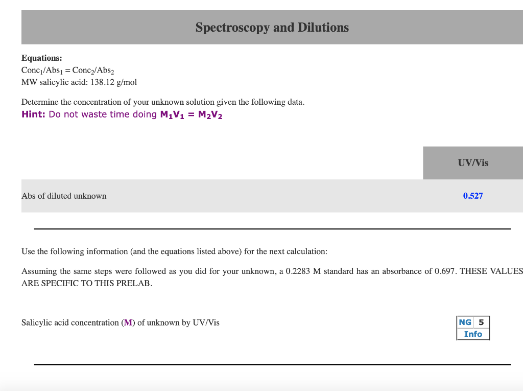 Equations: M, Vj = M2V2 Enter only numbers in the | Chegg.com