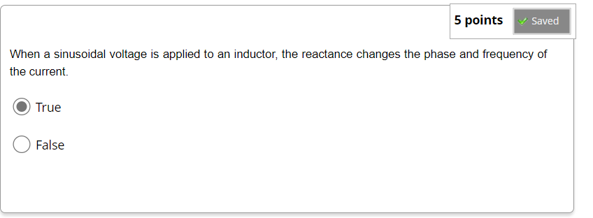 Solved In an RL circuit, the inductive reactance will: | Chegg.com