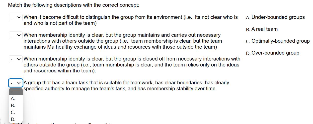 Solved When a team has responsibility for monitoring and | Chegg.com