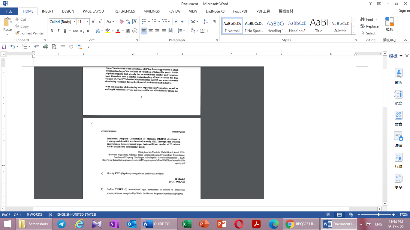 W] w Document1 - Microsoft Word ? - FILE HOME INSERT | Chegg.com