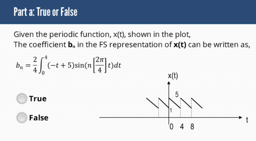 Solved Given the periodic function, x(t), shown in the plot, | Chegg.com