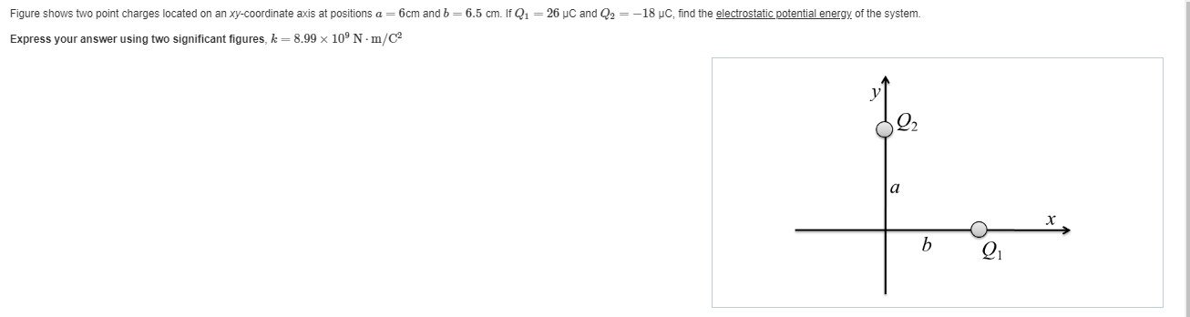Solved Figure shows two point charges located on an | Chegg.com