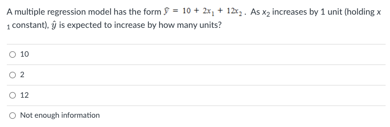Solved A multiple regression model has the form | Chegg.com