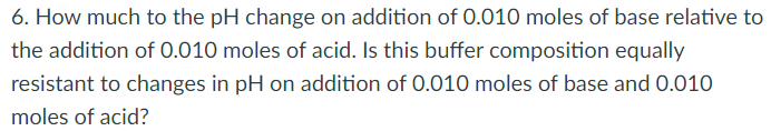 Solved Buffer calculations are centered around Henderson | Chegg.com