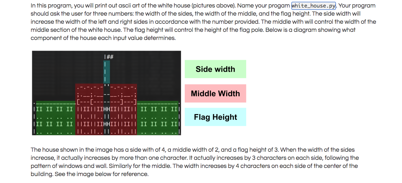 Solved In this program, you will print out ascii art of the | Chegg.com