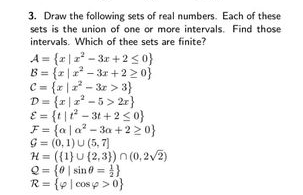 Solved 3. Draw the following sets of real numbers. Each of | Chegg.com