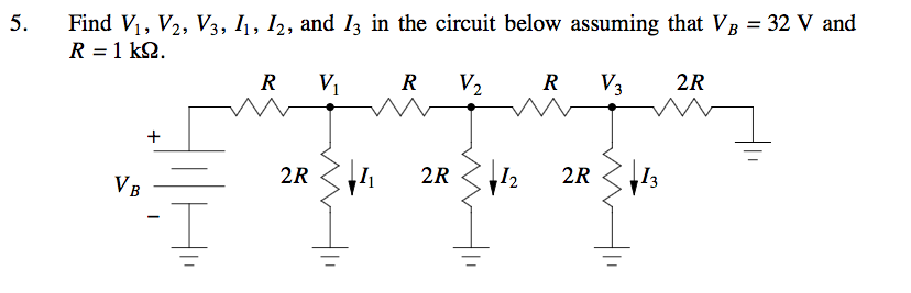 Solved Find V1, V2, V3, I1, I2, and I3 in the circuit below | Chegg.com