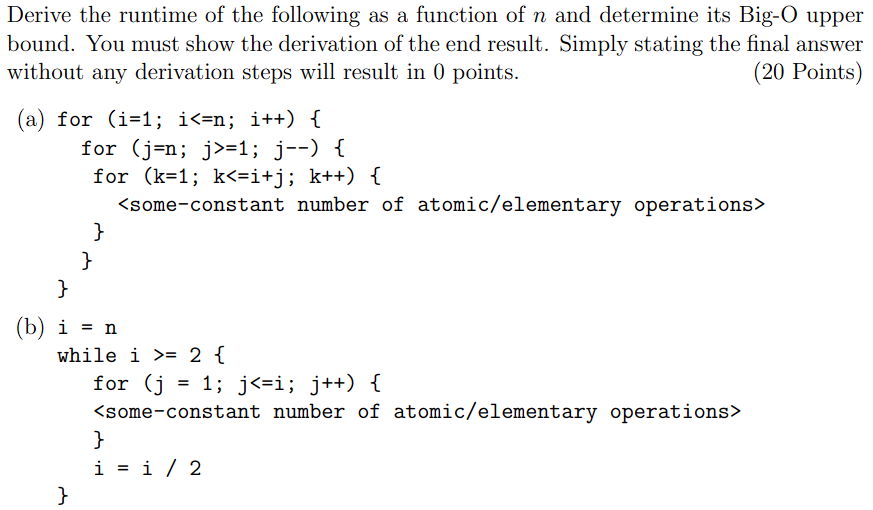 Solved This Is A Time Complexity And Algorithmic 6629
