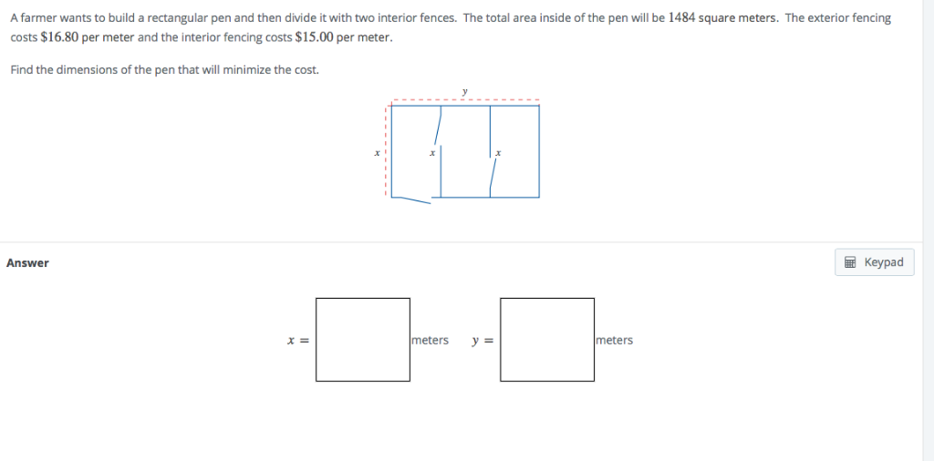 Solved A farmer wants to build a rectangular pen and then | Chegg.com